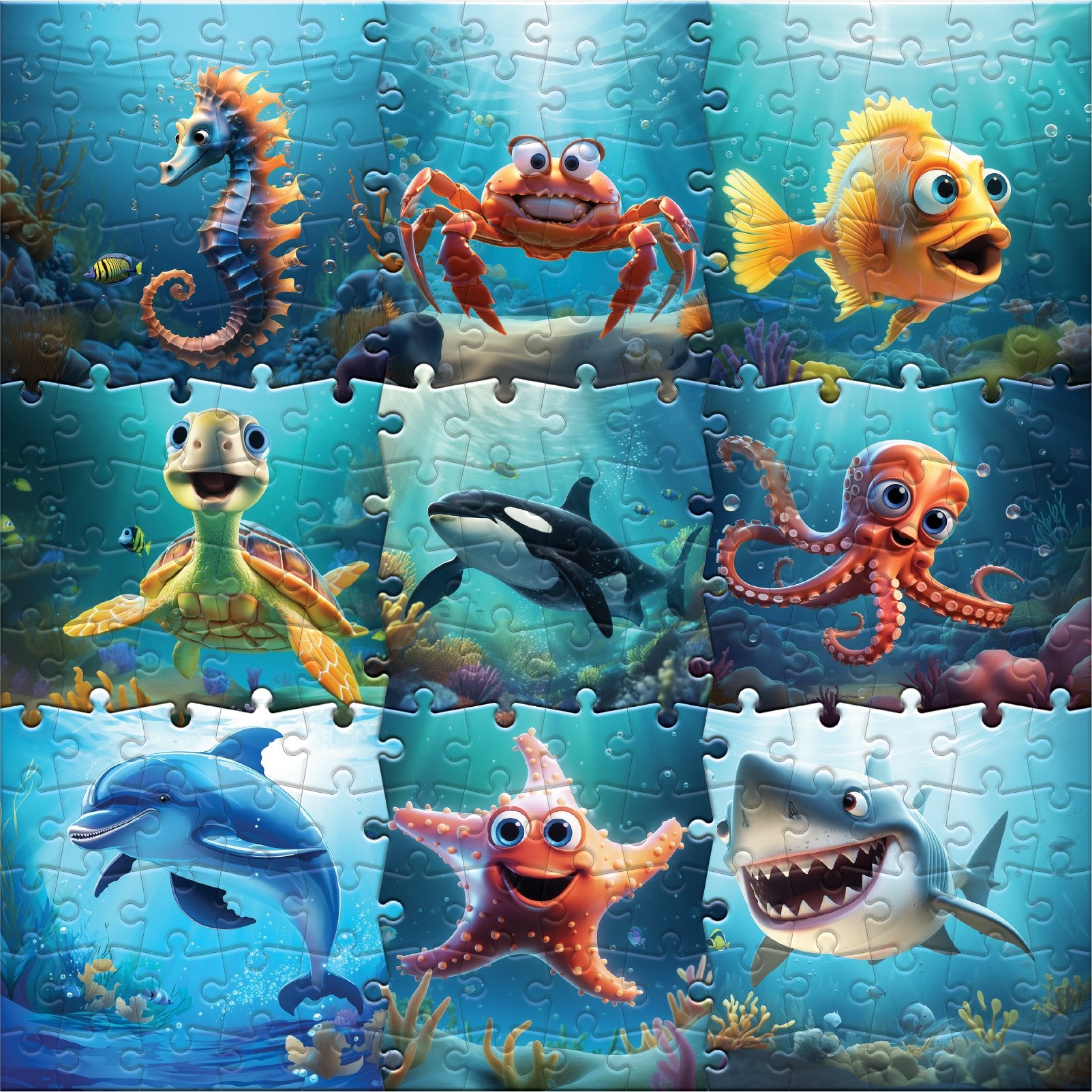 Sea Animals Jigsaw Puzzles | Fusion Puzzle